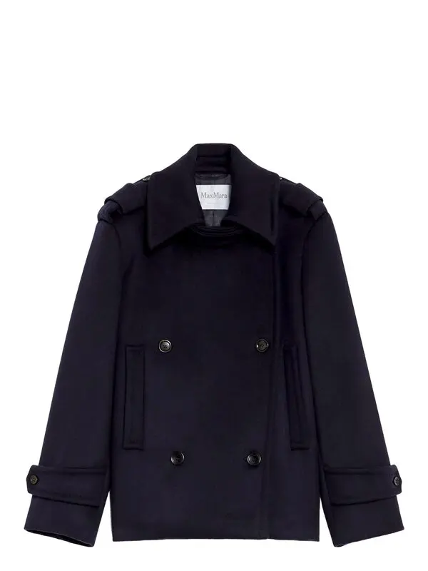 Max Mara Laveno Double-breasted Coat - Black