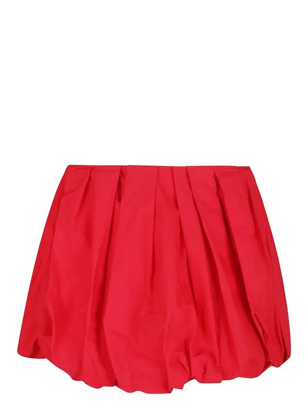 Pinko Pleated Balloon Mini Skirt - Red