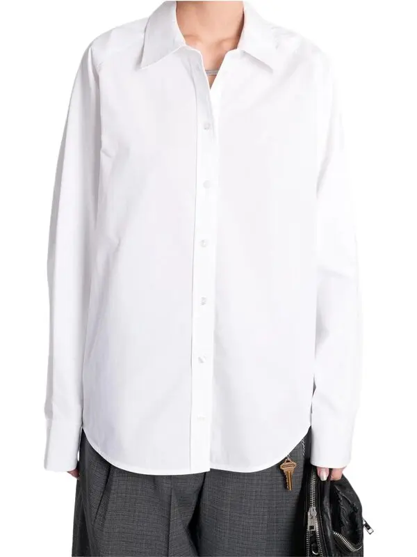 Alexander Wang Oversized Long Sleeve Shirt - White
