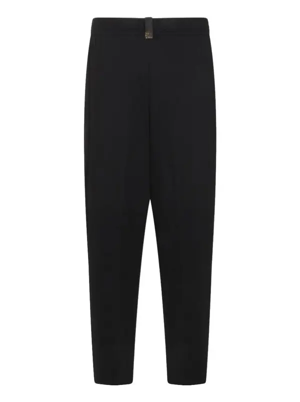 Fabiana Filippi Pleated Trousers With Elastic Waistband - Black