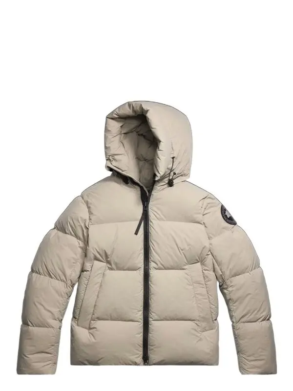 Canada Goose Crofton Quilted Down Jacket With Drawstring Hood - Limestone