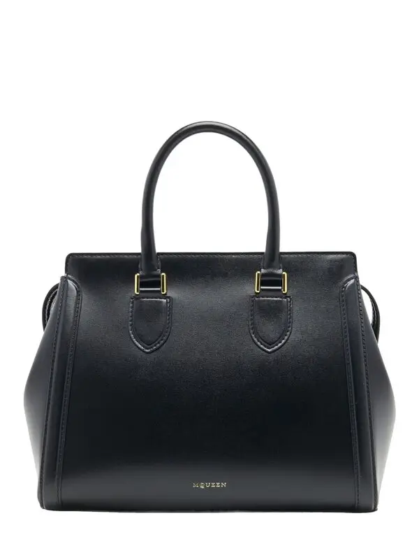 Alexander McQueen Large Birdee Tote Bag - Black/gold