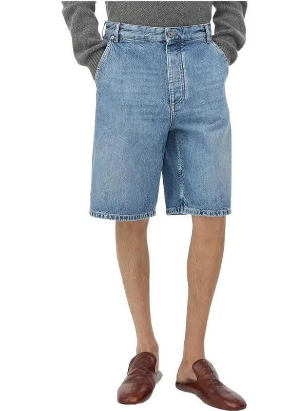 Bottega Veneta Knee-length Shorts - Blue