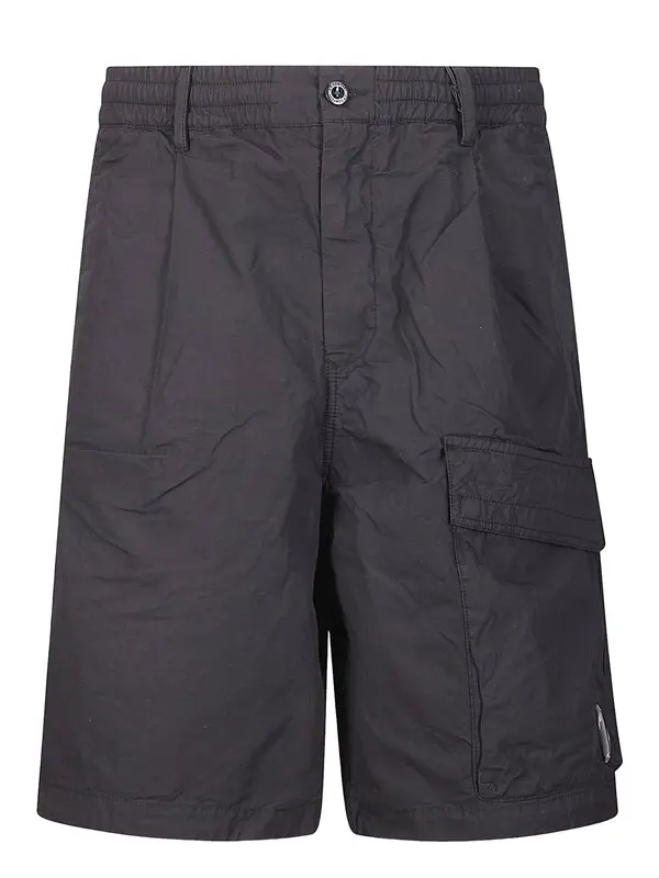 C.P. COMPANY Micro Reps Lens Boxy Shorts - Black