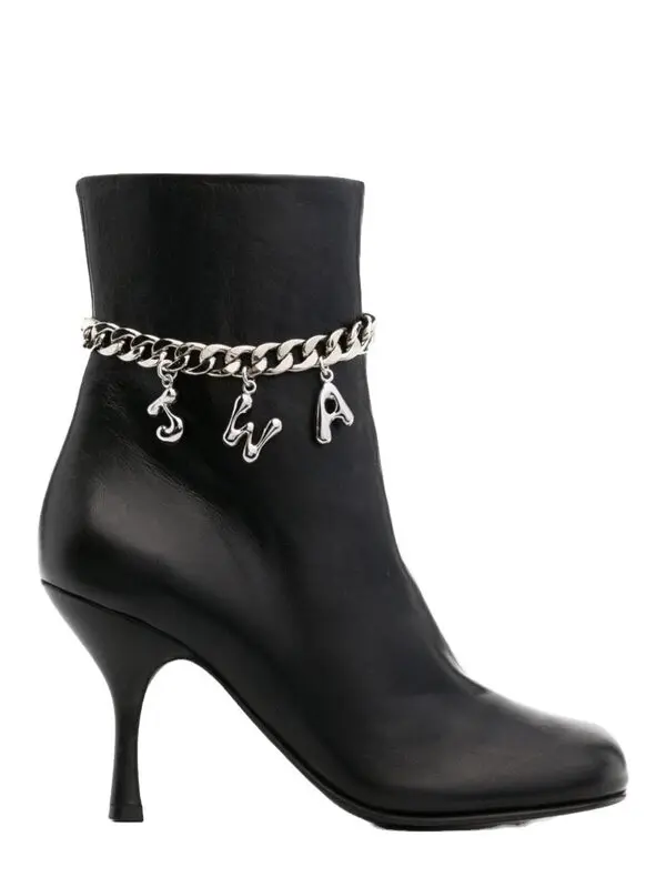 J.W.ANDERSON Round-head Short Boots - Black