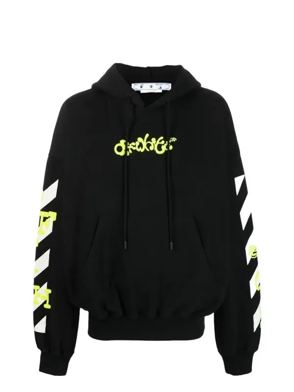 Off-White Diag Arrows Logo Hoodie - Black