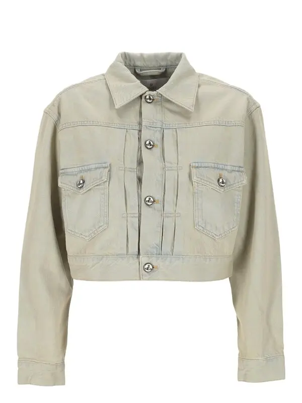 VIVIENNE WESTWOOD Cropped Denim Jacket - Blue