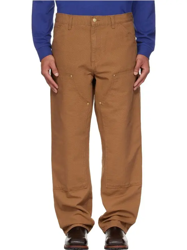 Carhartt Loose-fit Straight-leg Belt Loop Casual Pants - Brown