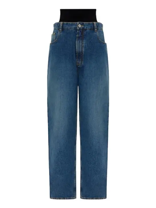 Alaïa Multi-pocket Jeans - Blue