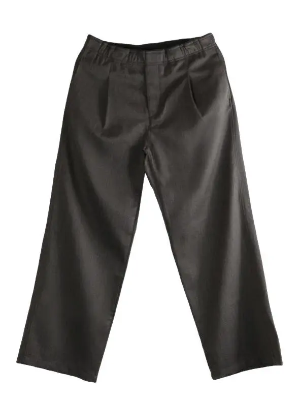 Our Legacy Elasticated Waistband Pleated-front Trousers - Black