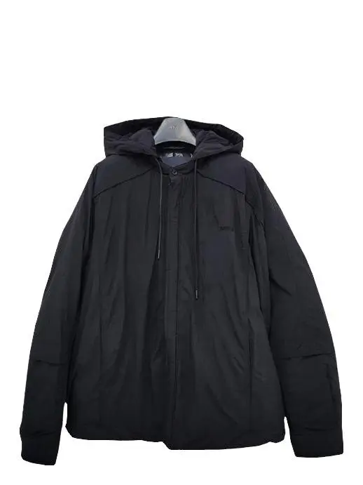 JUUN.J Hooded Jacket With Logo - Black