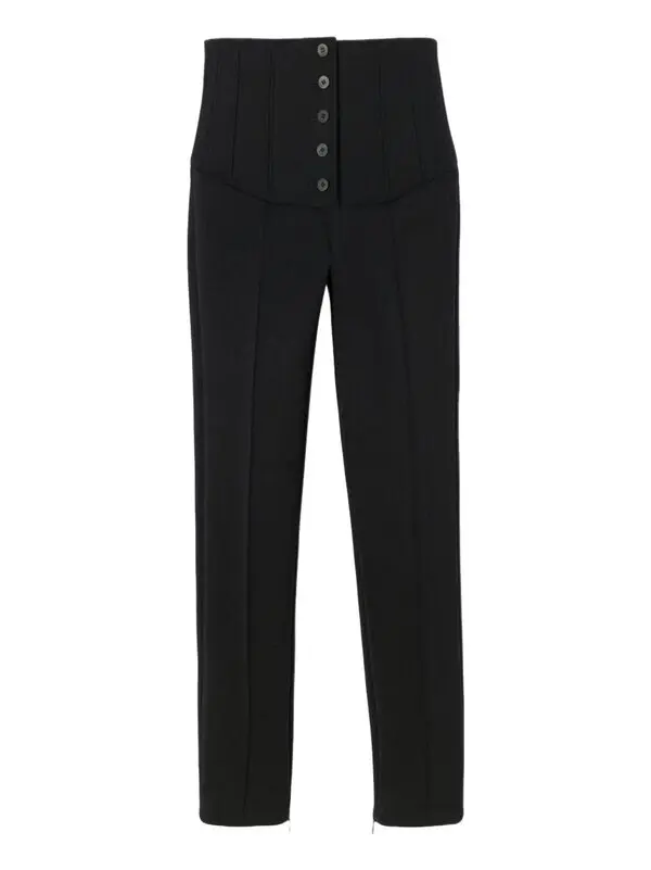 Jacquemus The Arlésien Fitted Leg Pants - Black