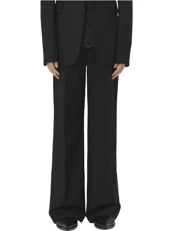 Alexander McQueen Low-rise Tailored Trousers - Black