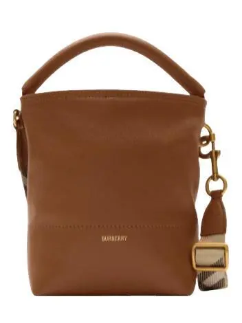 Burberry Mini B Clip Bucket Bag - Hazelnut Brown