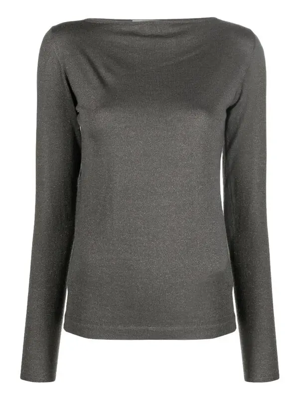 Brunello Cucinelli Cashmere-blend Knit Top - Black