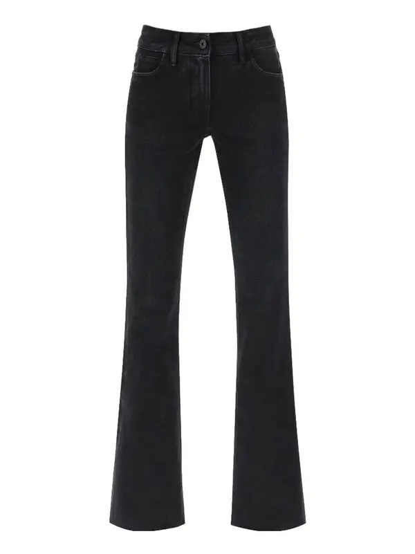 Off-White Bootcut Fit Jeans - Black