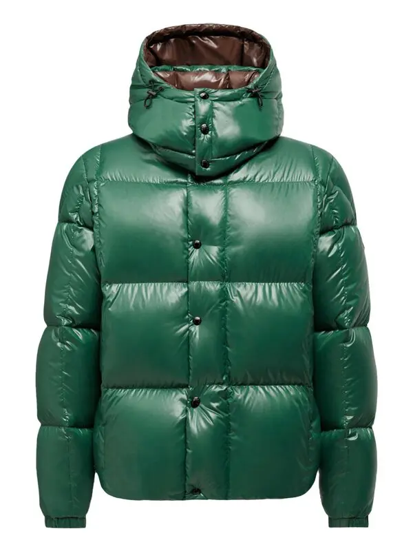 Moncler Parana Hooded Short Down Jacket - Emerald Green