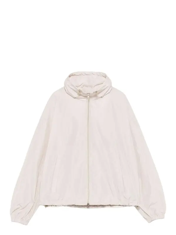 Herno Zip-up Jacket With Drawstring Hem - White