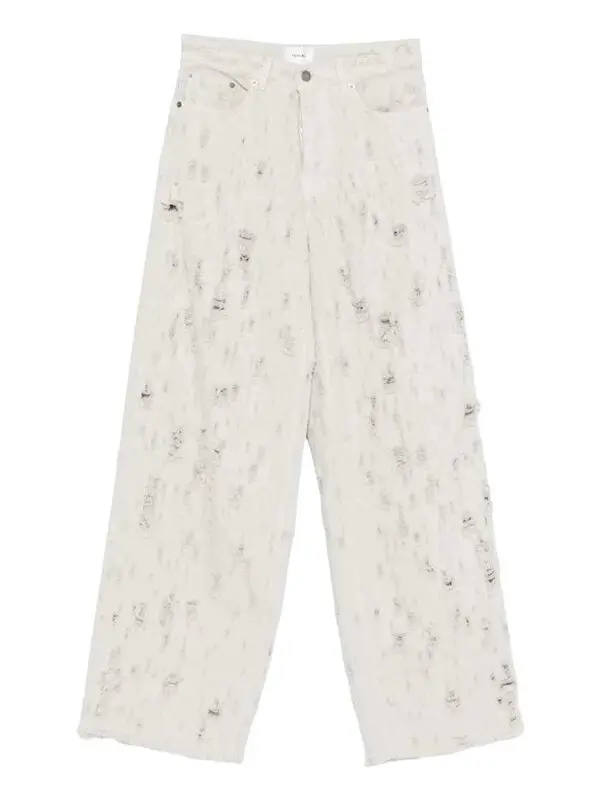 HAIKURE Bethany Bull Destroy Distressed Jeans - Wind Grey