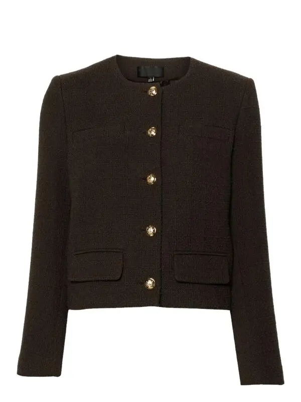 NILI LOTAN Long-sleeved Casual Jacket - Espresso