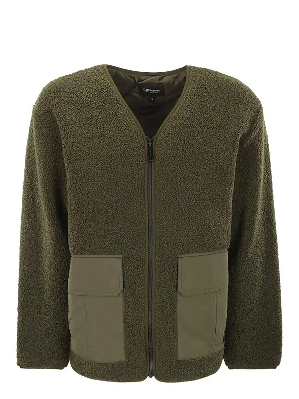 Carhartt Work In Progress Devin Liner Panelled Fleece Jacket - Black
