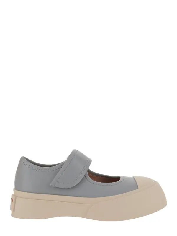 Marni Mary Jane Round-toe Sneakers - Nude