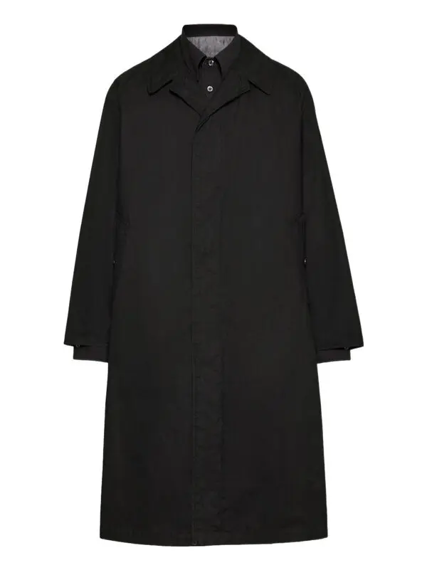 MAISON MARGIELA Layered Mid-length Trench Coat - Black