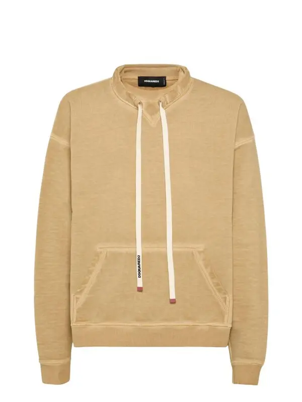 Dsquared2 Relaxed Fit Drawstring Sweatshirt - Nude