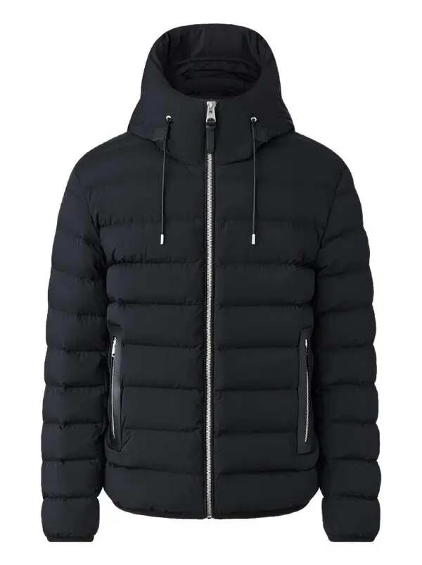 Mackage Matte Padded Down Jacket With Hood - Black