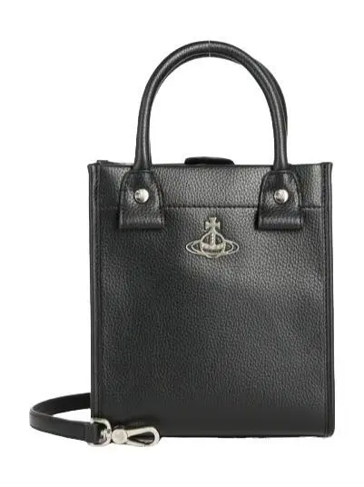 VIVIENNE WESTWOOD Double Handle Shoulder Bag - Black