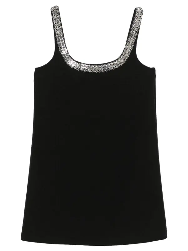 Pinko Baudelaire Embellished Mini Cami Dress - Black