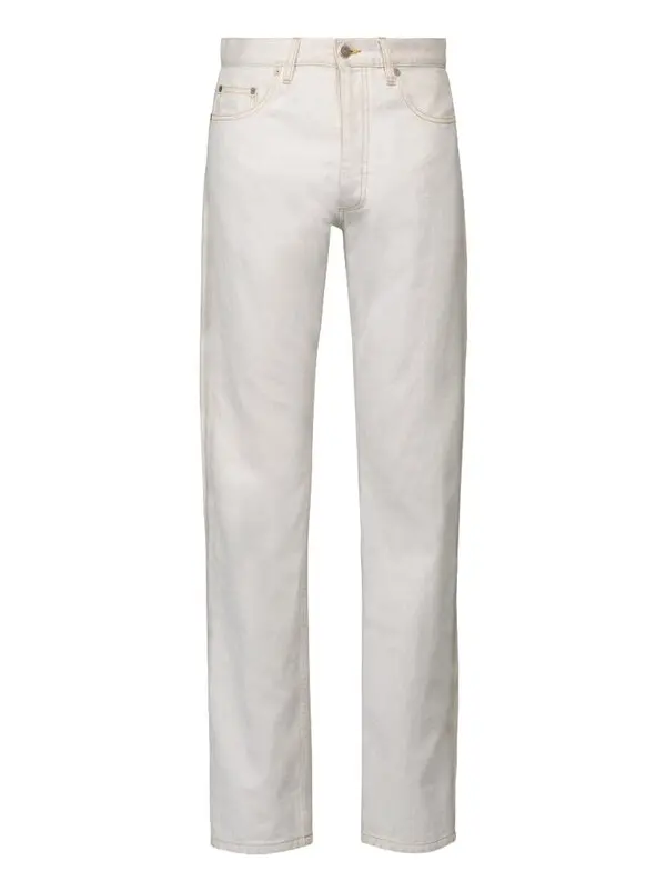MAISON MARGIELA Mid-rise Straight-leg Jeans - White