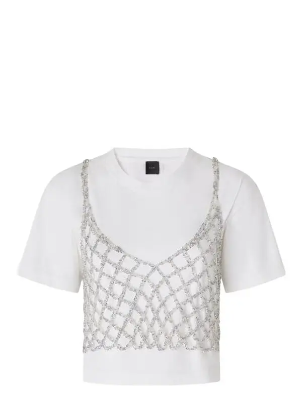 Pinko Victor Net Sweater - White