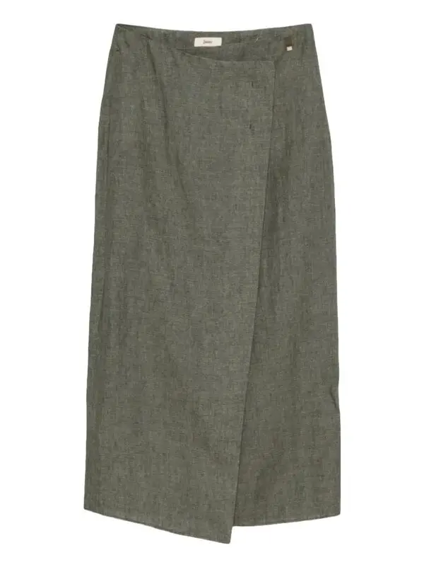 Herno Wrap Midi Skirt - Green