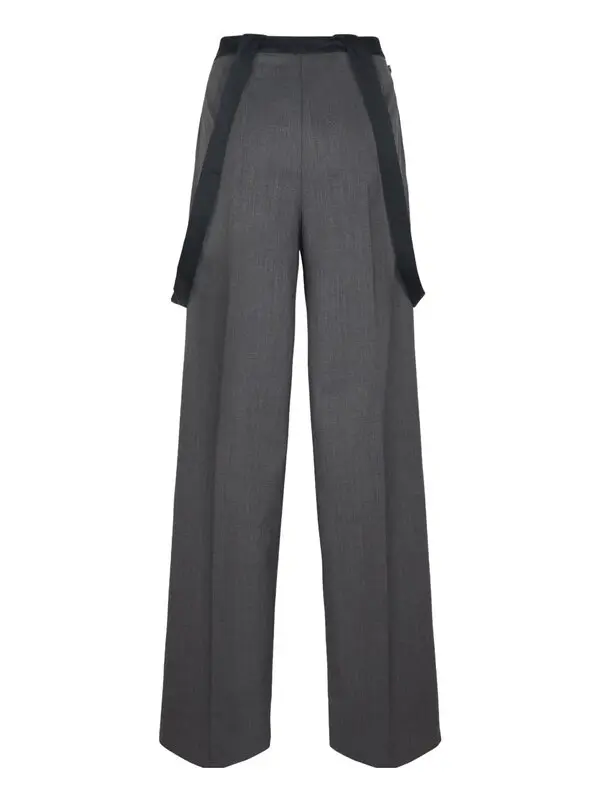 DONDUP Tecla Suspenders Trousers - Black