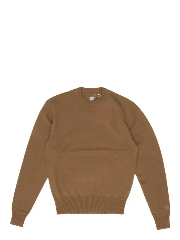 TOTEME Crewneck Knitted Jumper With Ribbed Cuffs And Hem - Brown