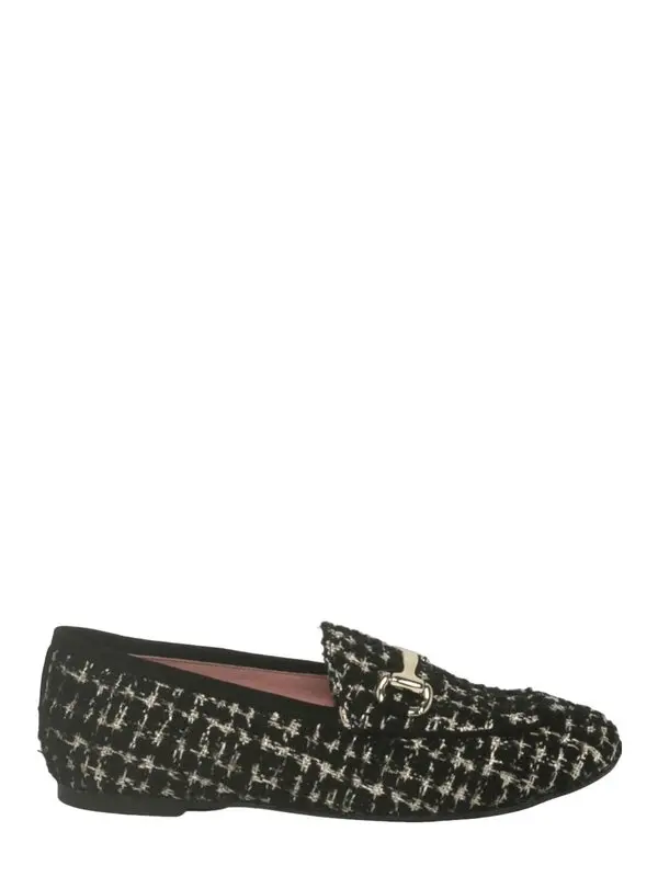 Pretty Ballerinas Faye Loafer With Hardware Detail - Negro