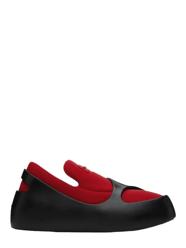 FERRAGAMO Hybrid Logo-patch Panelled Sneakers - Red