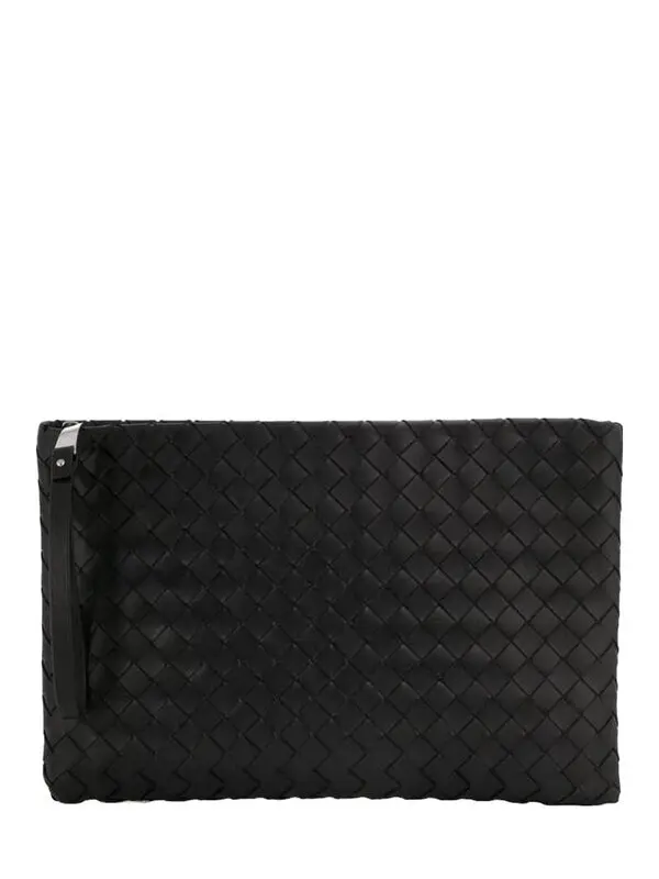 Bottega Veneta Woven Clutch Bag - Black