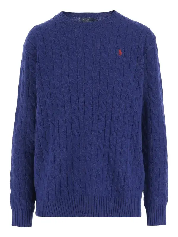 Polo Ralph Lauren Embroidered Crewneck Jumper - Blue