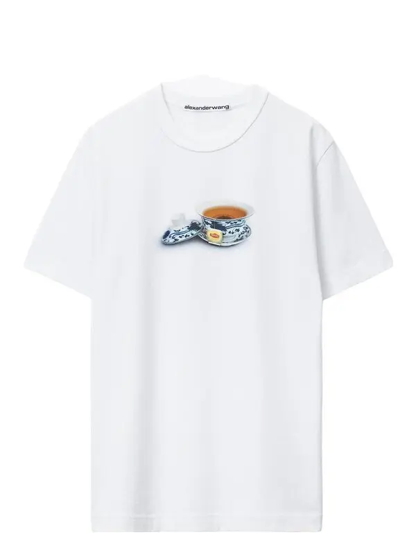 Alexander Wang Teacup Graphic T-shirt - Bright White