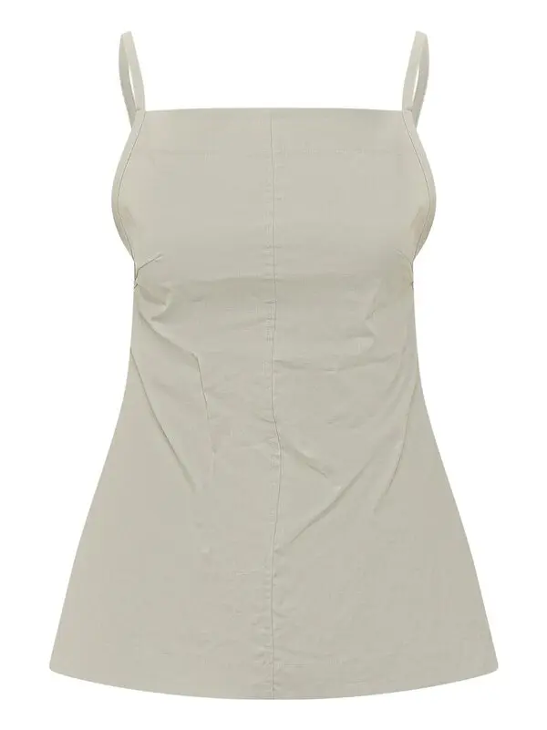 Studio Nicholson Sleeveless Zippered Apron Top - Gray