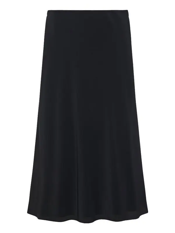THE ROW Pleated Midi Skirt - Black