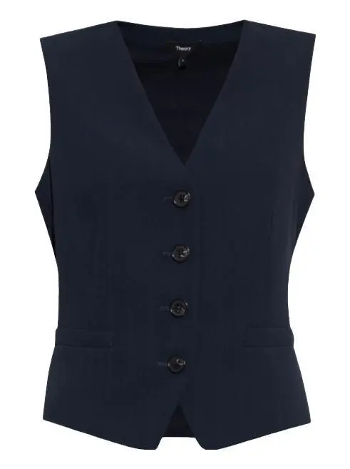 Theory Slim-fit Vest - Navy Blue