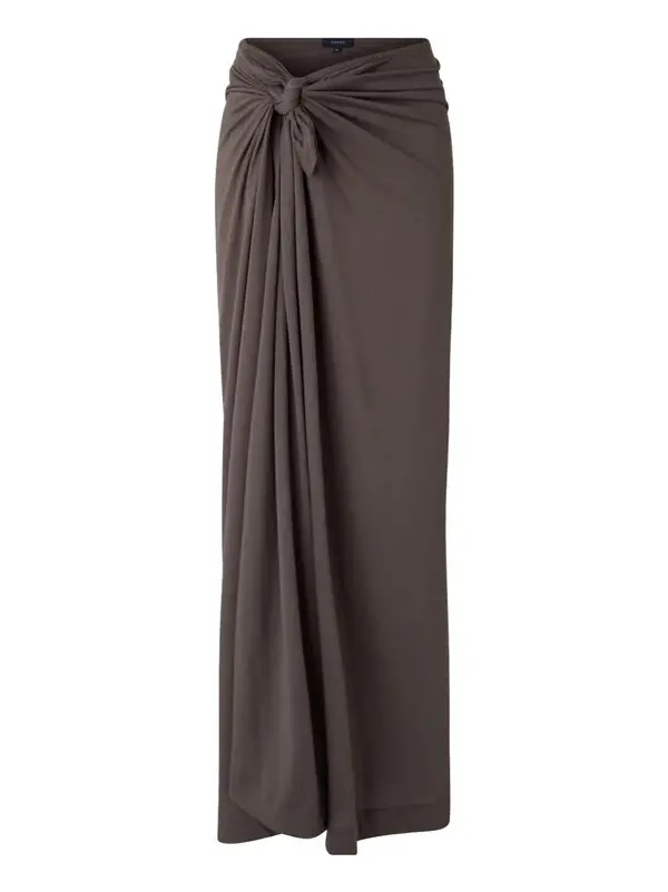 Soeur Goa Draped Tie-waist Skirt - Black