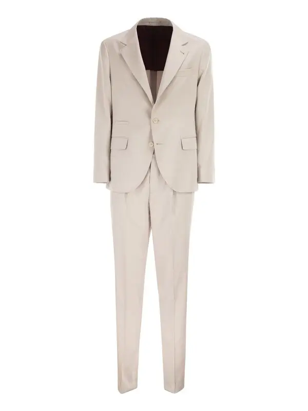 Brunello Cucinelli Two-button Pleated Suit - Nude