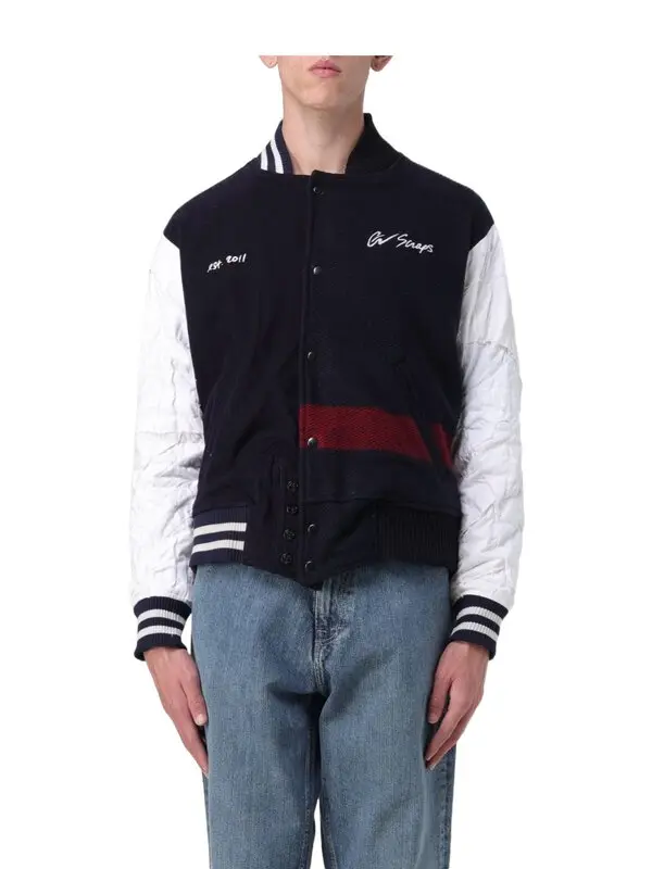 GREG LAUREN Slogan-embroidered Bomber Jacket - Black