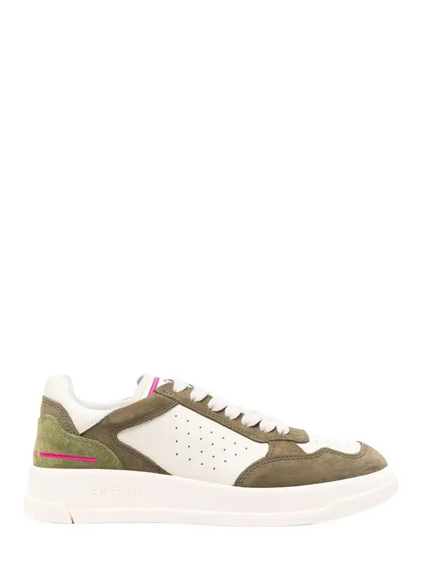 GHOUD VENICE Tweener Panelled Lace-up Sneakers - White