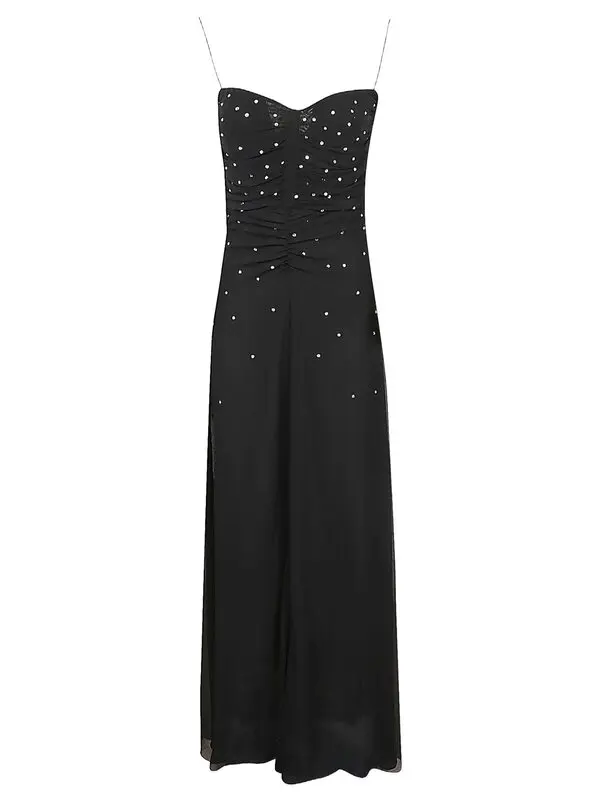 FORTE_FORTE Embellished Maxi Dress - Black
