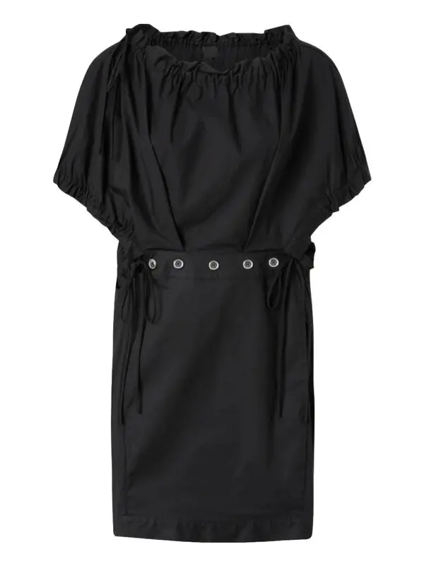 Pinko Drawstring Detail Mini Dress - Black